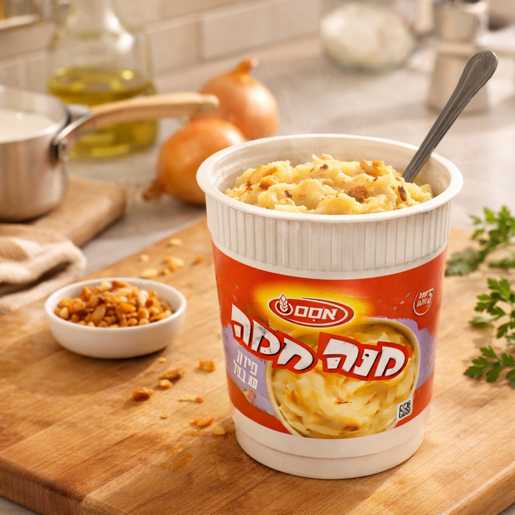 Instant Mashed Potatoes with Onion by Osem, 3 Pack Bundle, Creamy Pota ...