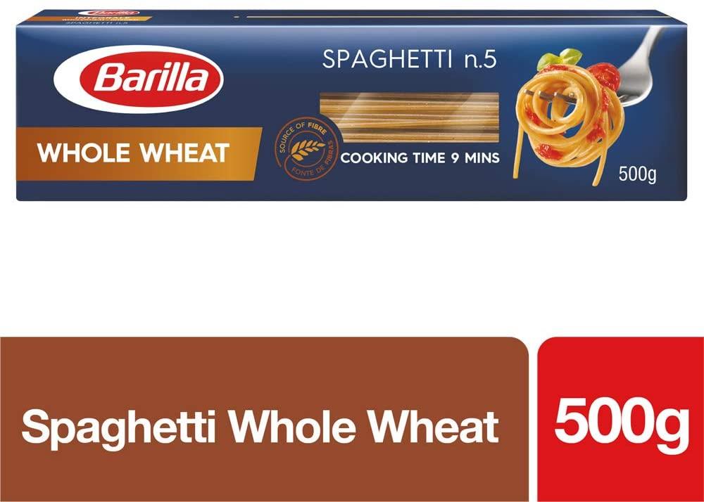 Barilla Durum wheat Pasta Wholewheat Spaghetti No.5 500gr (1 pack ...