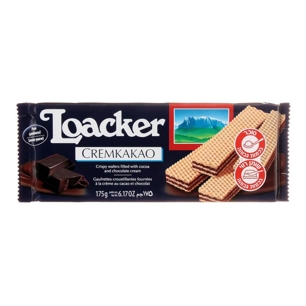 Loacker Cremkakao Chocolate Filling Cream Wafers Kosher Snack 175g ...