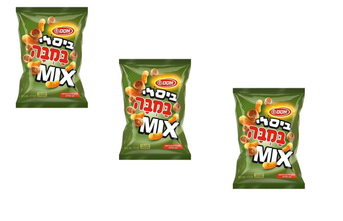 3X Bissli Bamba Mix Osem, Israeli Crunchy Onion Peanuts Snack Original ...