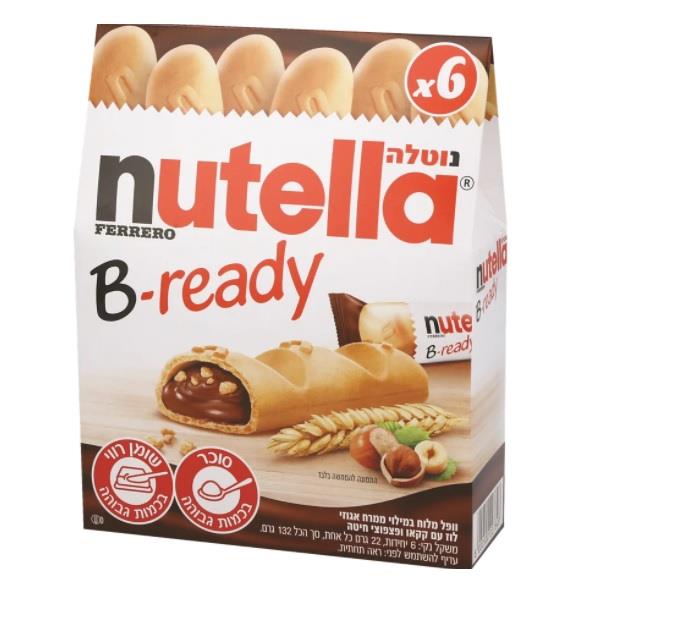 Nutella B-Ready Crunchy Wafer Shell filled with Nutella Kosher Dairy 1 ...
