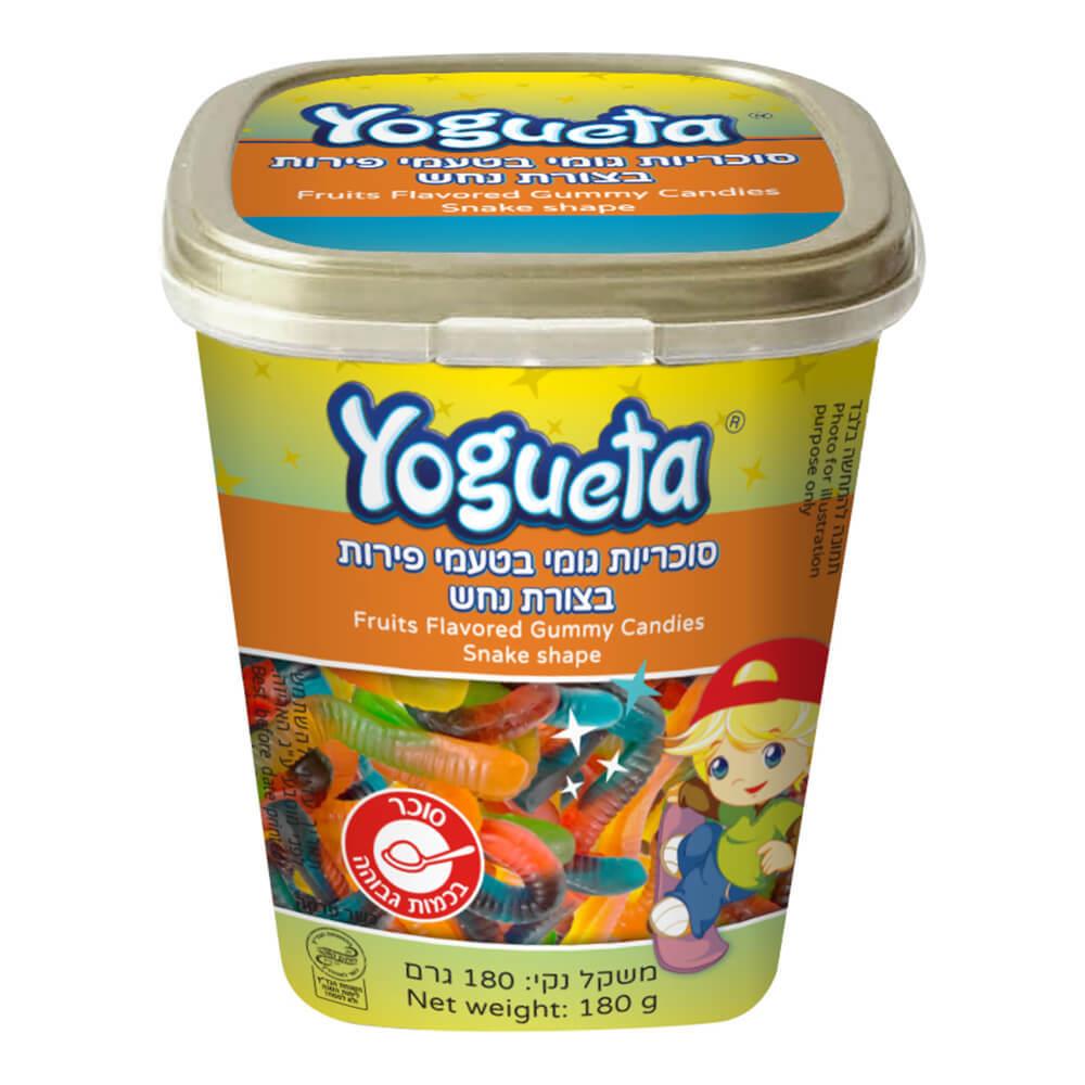 Yogueta Fruit Flavor Gummy Candies Snakes Kosher 180g – KOSHERTOP