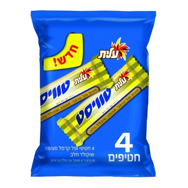 Twist Chocolate-coated Caramel Wafer Kosher By Elite Israel-( Pack of ...